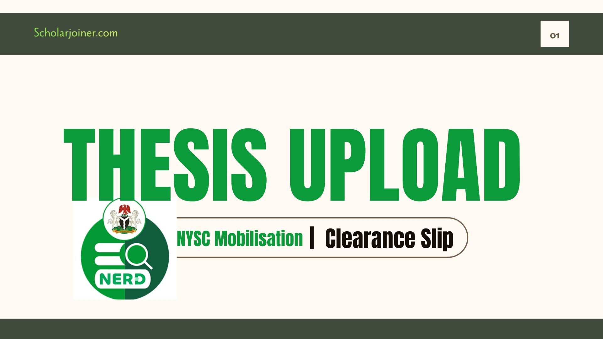 How to Upload Your Project, or Thesis for the NYSC Mobilization